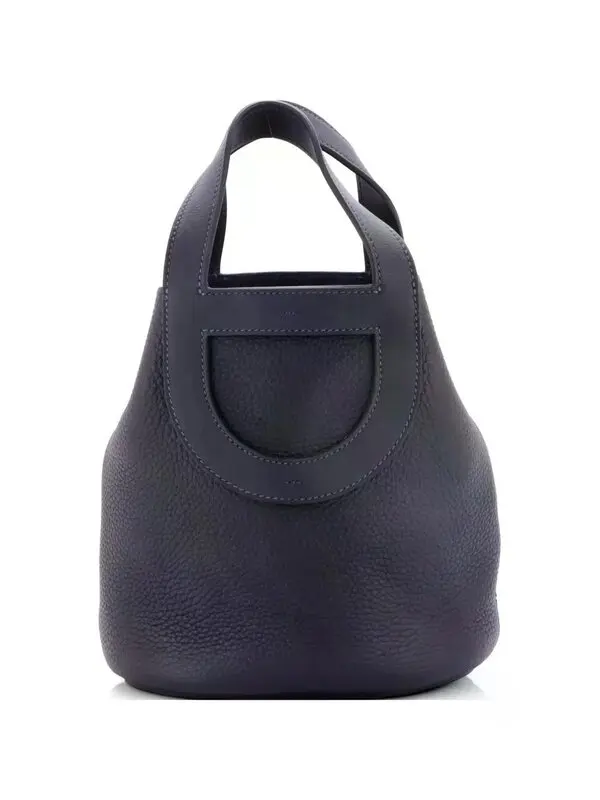Hermès In-the-loop Bag Clemence With Swift 18 Bucket Bag - Grey