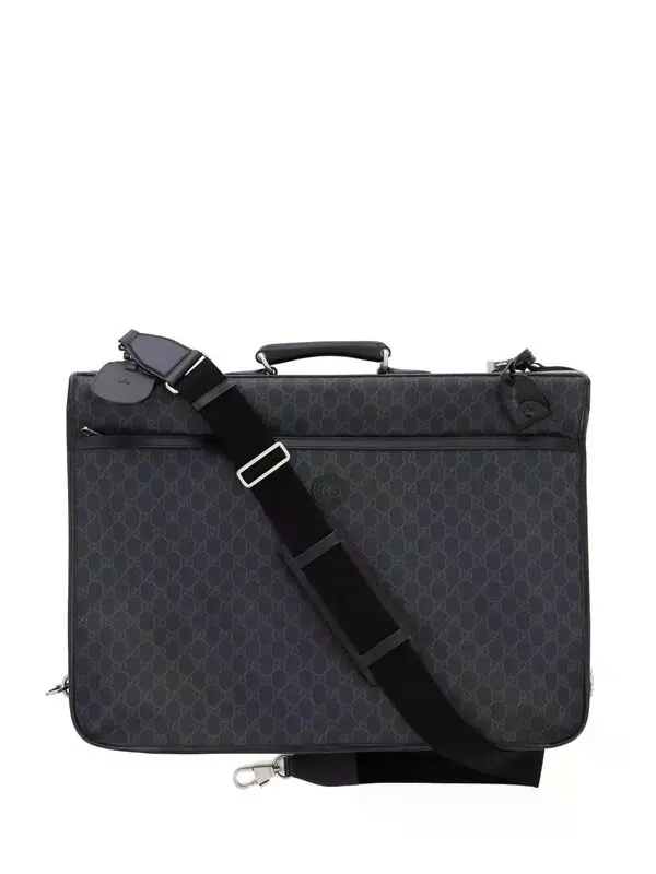 Gucci Interlocking G Garment Bag Gg Coated Canvas - Black