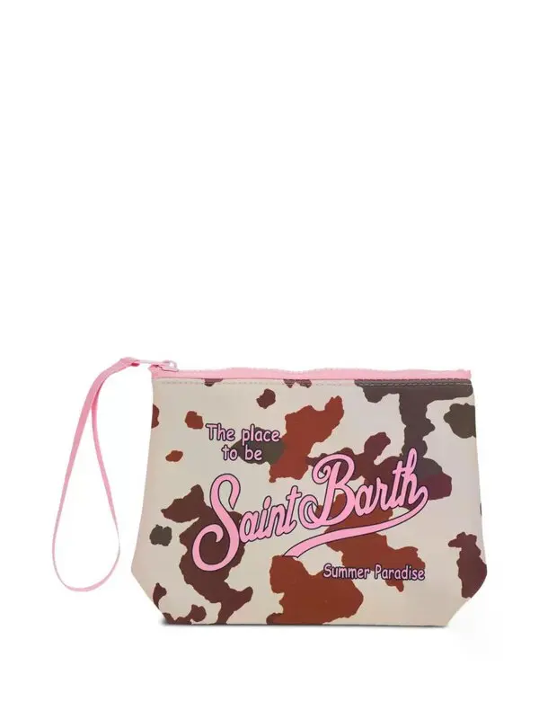 MC2 SAINT BARTH Aline Printed Pouch - Neutrals