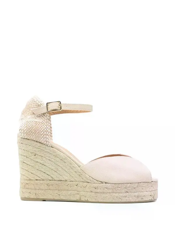 CastaÑer Bianca Peep-toe Espadrilles - Neutrals