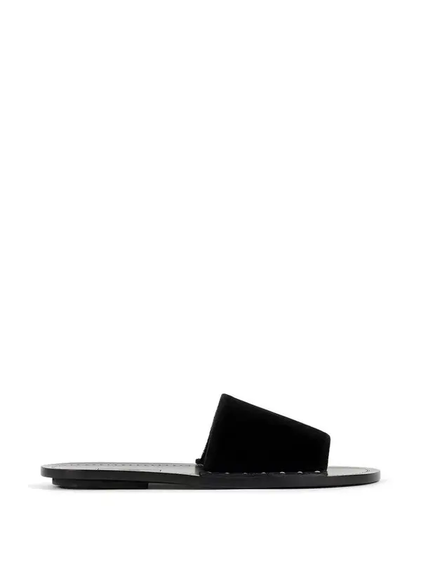 TOTEME Studded Detail Slides - Black