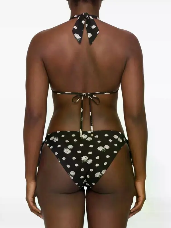 Dolce & Gabbana Rose-print Bikini - Black