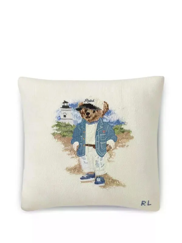 Ralph Lauren Sea Bear Graphic Cushion - Neutrals