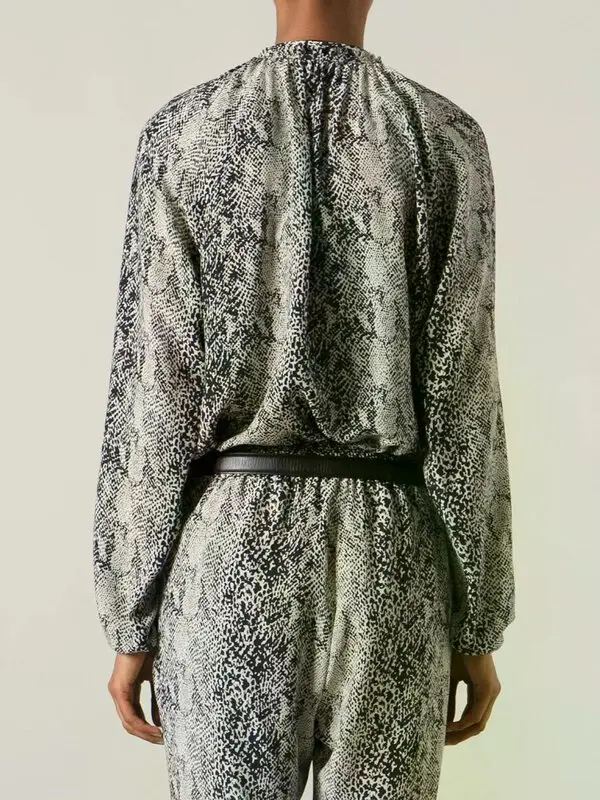 LANVIN Snakeskin Print Blouse