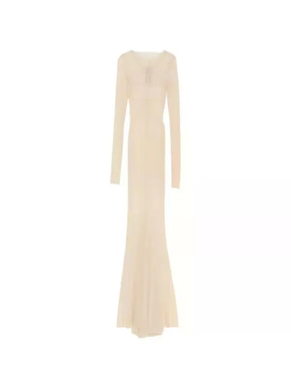 Rick Owens Long-sleeve Maxi Dress - Neutrals