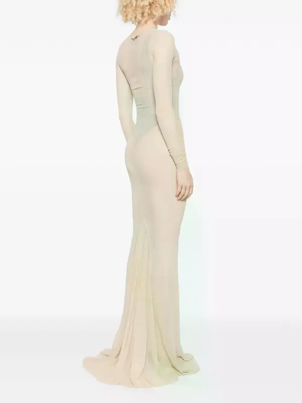 Rick Owens Long-sleeve Maxi Dress - Neutrals