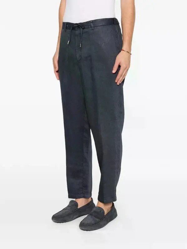 BRIGLIA 1949 Linen Trousers - Blue