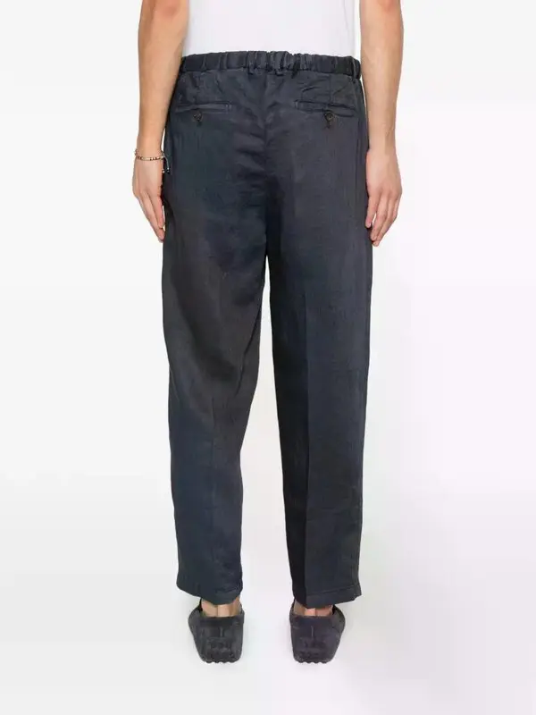 BRIGLIA 1949 Linen Trousers - Blue