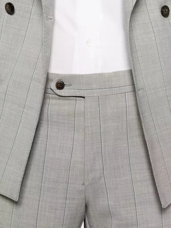 LUIGI BIANCHI MANTOVA Striped-pattern Suit - Grey