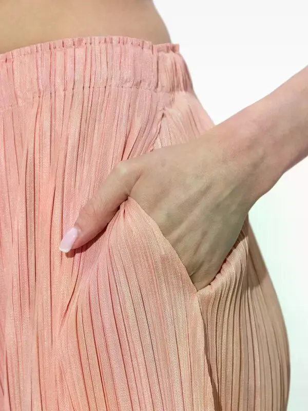 Issey Miyake Pleated Wide-leg Trousers