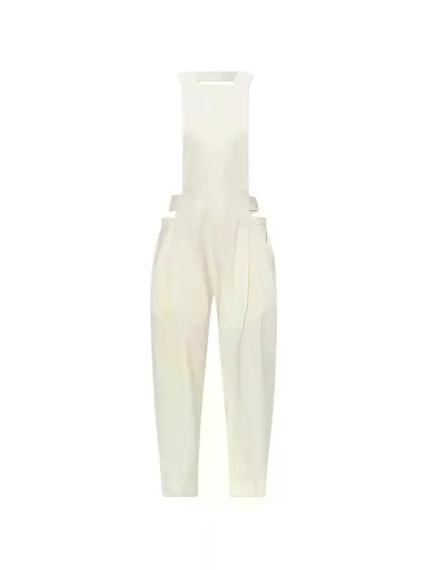 Issey Miyake Button Cutout Jumpsuit - Neutrals