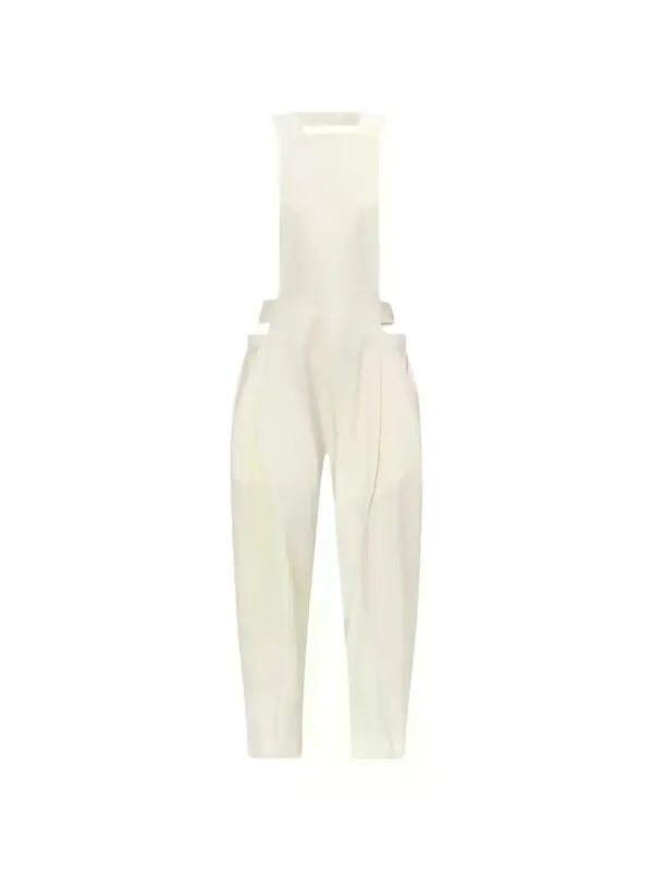 Issey Miyake Button Detail Cutout Jumpsuit - Neutrals