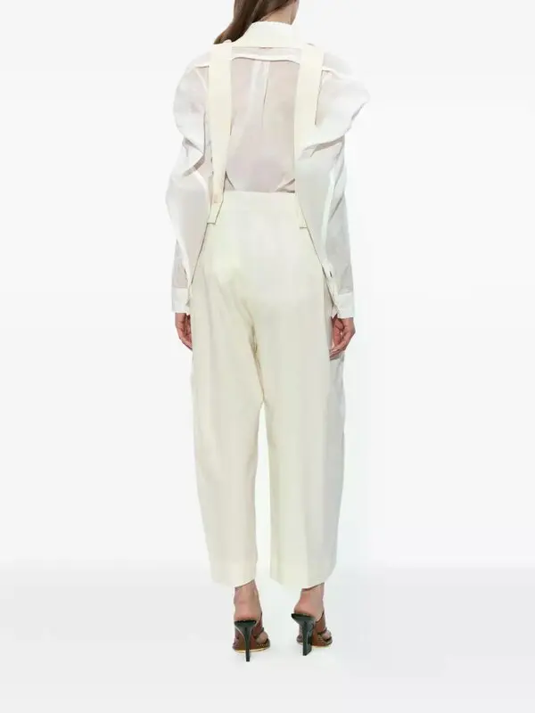 Issey Miyake Button Detail Cutout Jumpsuit