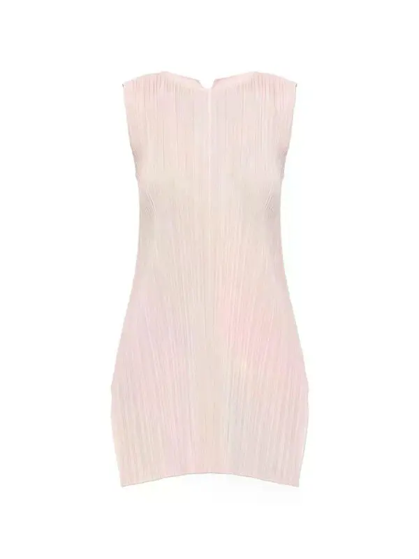 Issey Miyake Pleated Sleeveless Blouse - Pink