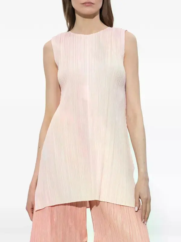 Issey Miyake Pleated Sleeveless Blouse