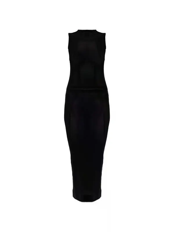 Issey Miyake Sleeveless Midi Dress - Black