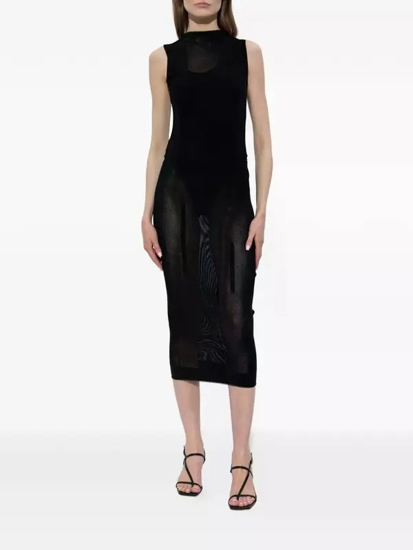 Issey Miyake Sleeveless Midi Dress