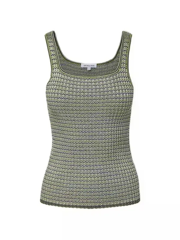 Veronica Beard Sandra Knit Tank Top - Green