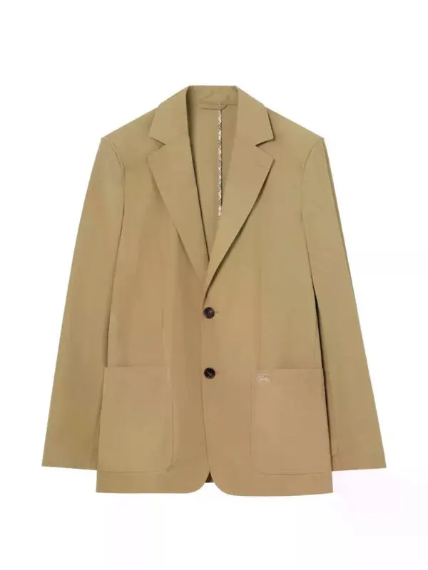 Burberry Technical Cotton Tailored Jacket - Neutrals