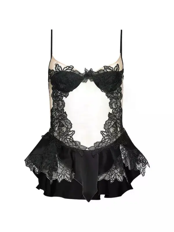 David Koma Lingerie Top - Black