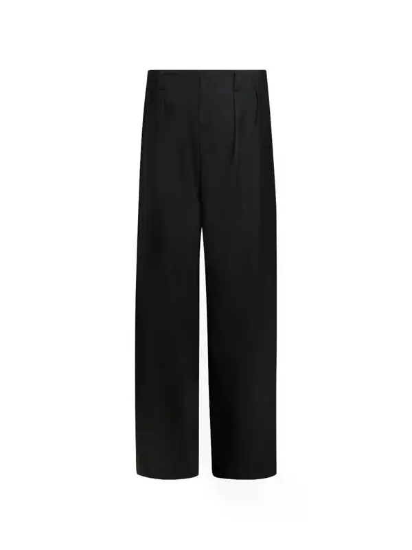 David Koma Double-pleated Tailored Trousers - Black