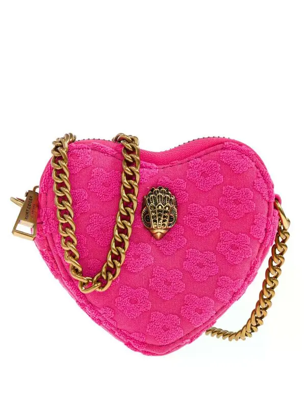 Kurt Geiger Heart Chain Cross Body Bag - Pink