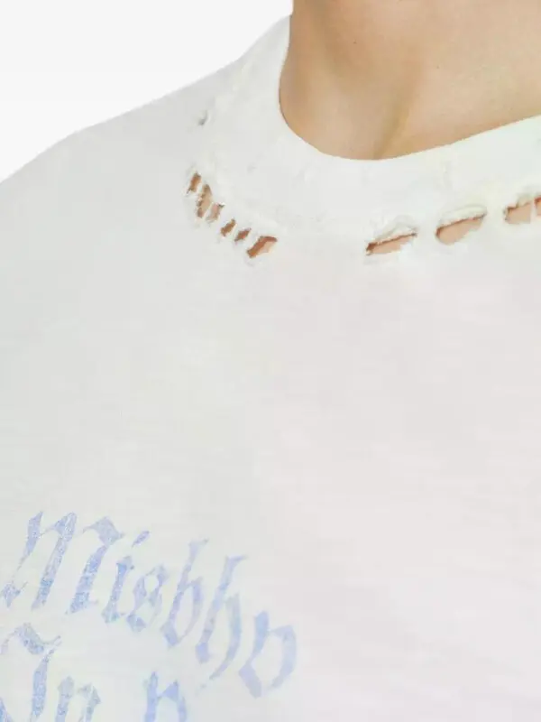 MISBHV Text-print T-shirt - Neutrals