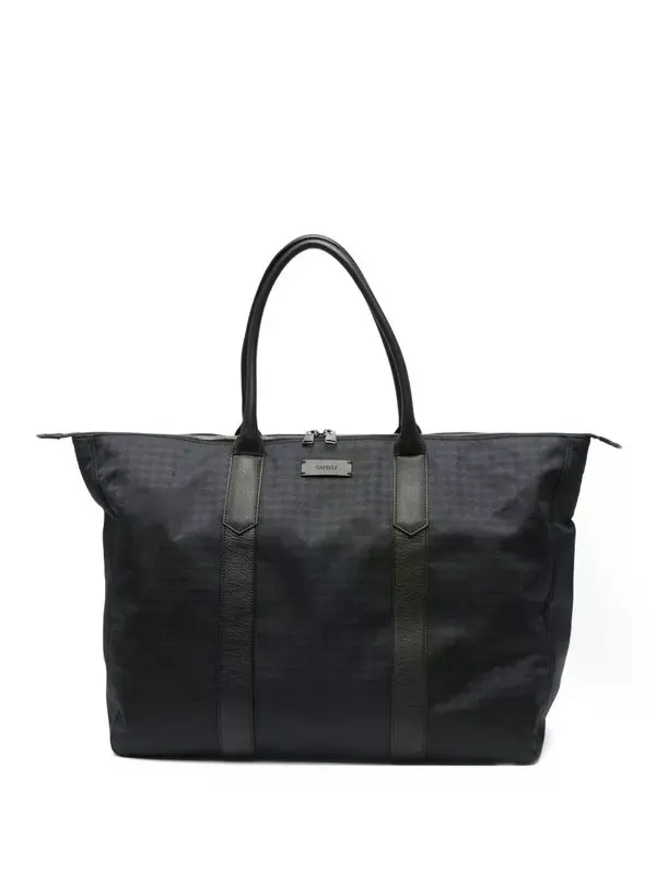 Canali Patterned Weekend Bag - Blue