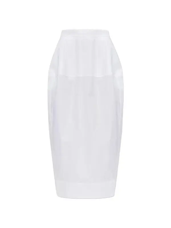 RÓHE Panelled Midi Skirt - White