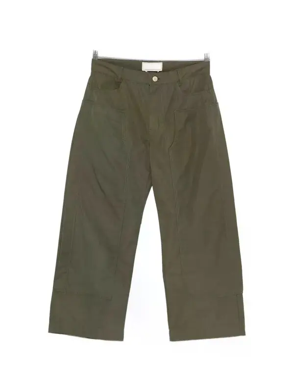 LITKOVSKA Patch Wide Trousers - Green