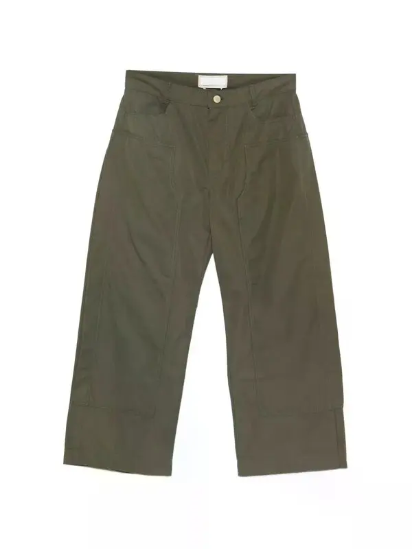 LITKOVSKA Patch Wide Trousers - Green