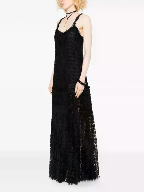 Ulla Johnson Ruffled-detail Maxi Dress - Black