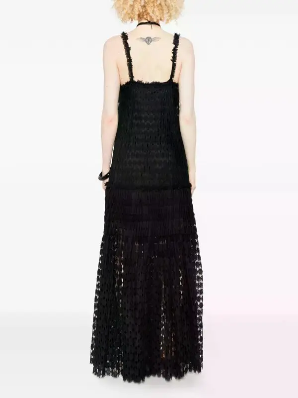 Ulla Johnson Ruffled-detail Maxi Dress - Black