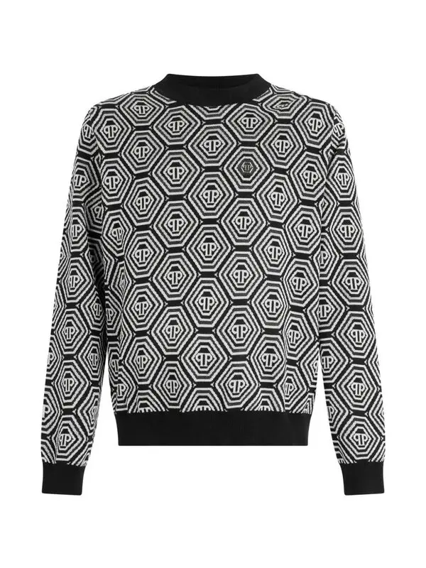 Philipp Plein Monogram-pattern Sweater