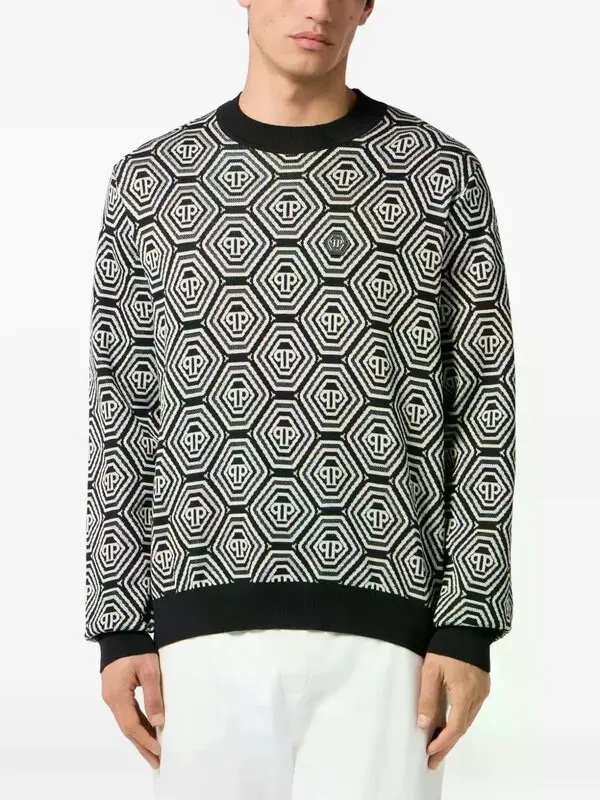 Philipp Plein Monogram-pattern Sweater