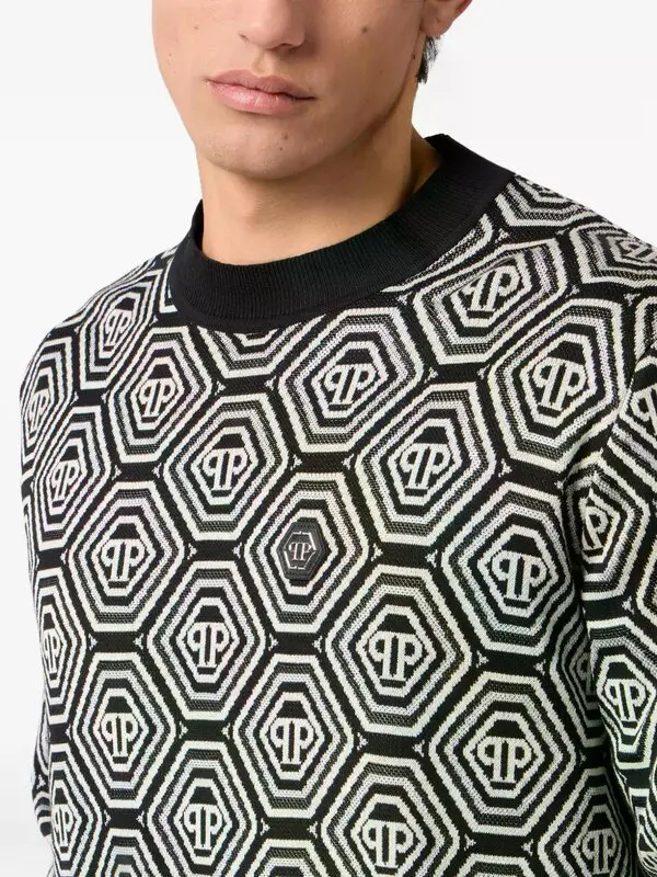 Philipp Plein Monogram-pattern Sweater