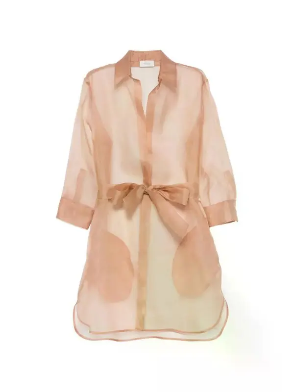 MAZZARELLI Organza Sheer Shirt