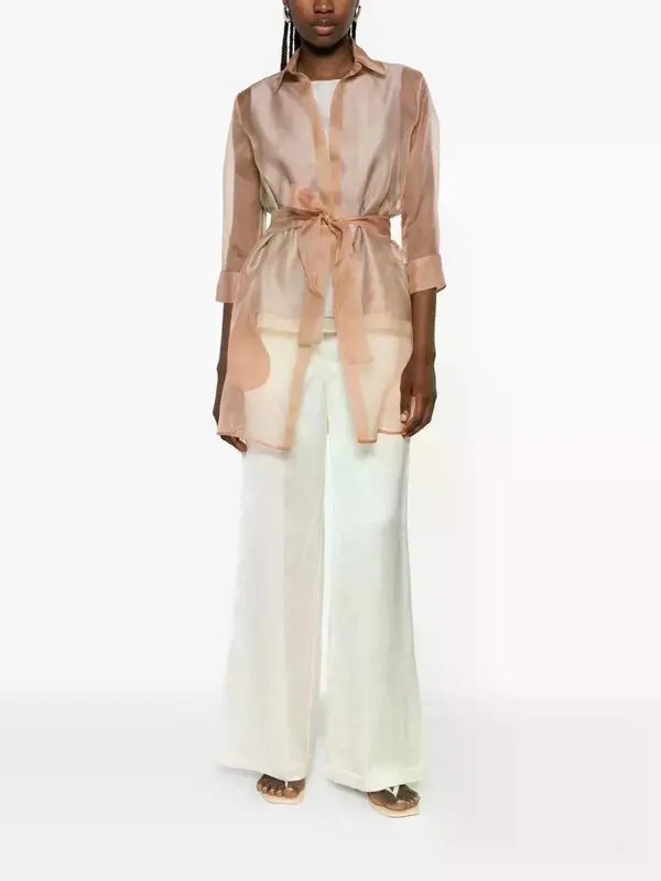 MAZZARELLI Organza Sheer Shirt