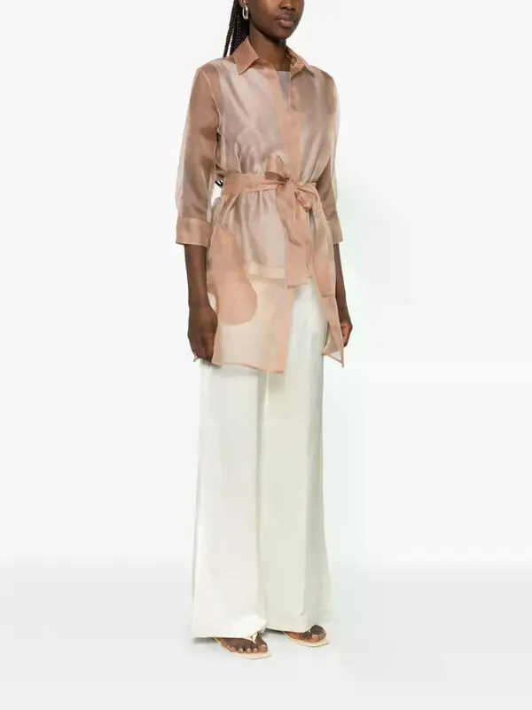 MAZZARELLI Organza Sheer Shirt