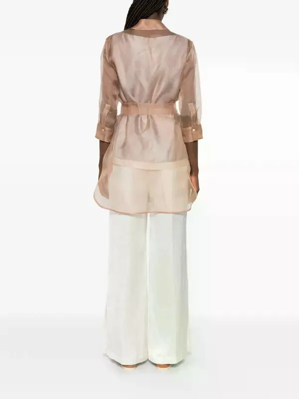 MAZZARELLI Organza Sheer Shirt