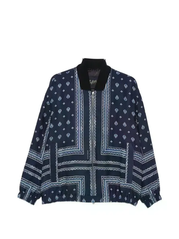 Seafarer Patterned Oscar Jacket - Blue
