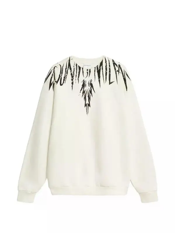 COUNTY OF MILAN Graphic Print Sweatshirt - Neutrals