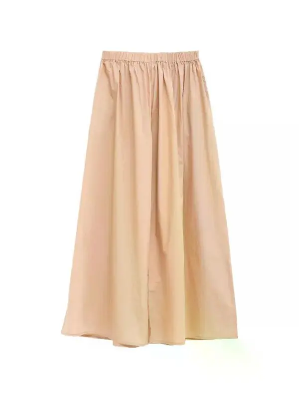 BASERANGE Elasticated Wide Leg Trousers - Neutrals
