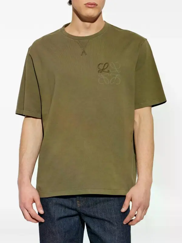 Loewe Embroidered T-shirt - Green