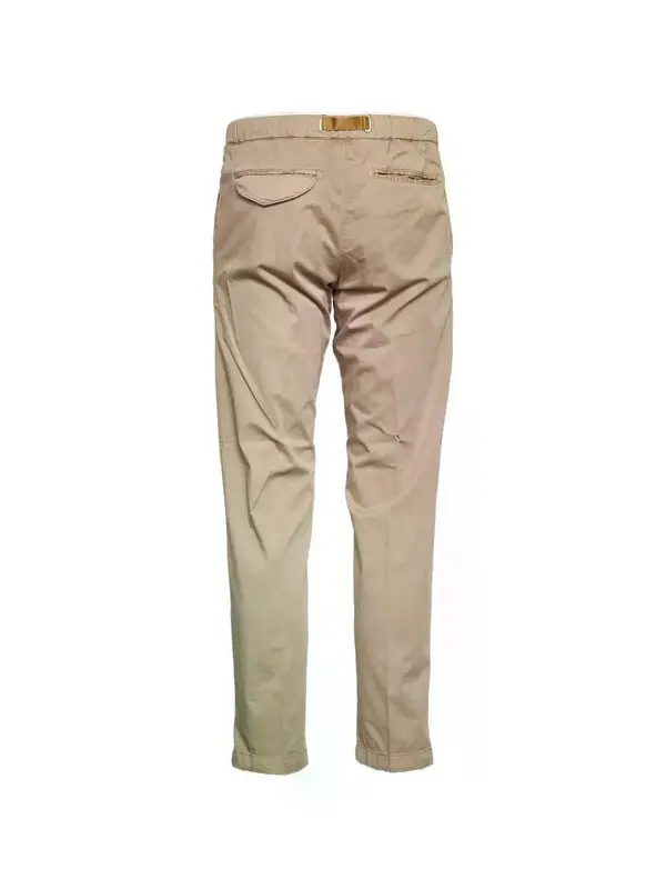 WHITE SAND Satin Drawstring Trousers - Neutrals