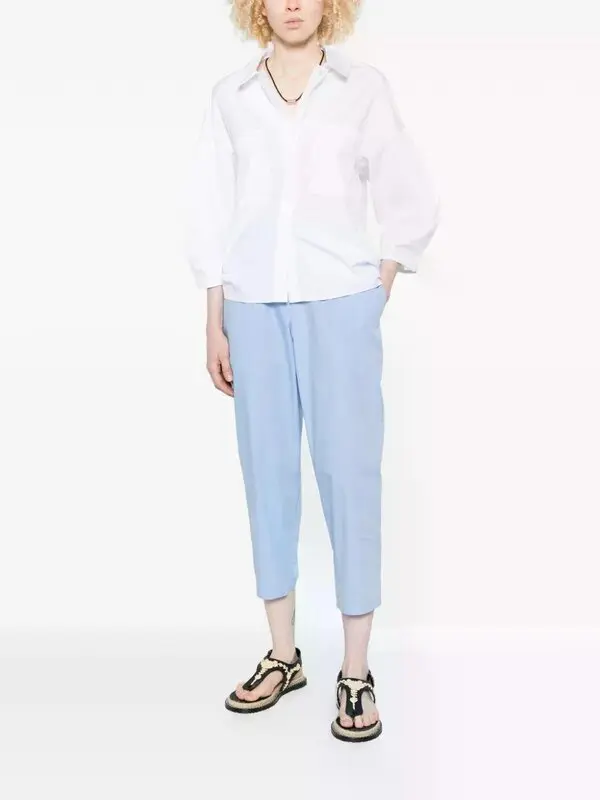 Dusan Elasticated-waistband Trousers - Blue