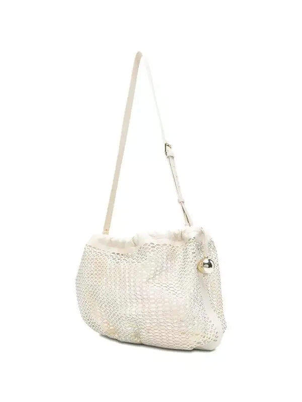 Patrizia Pepe Medium Bubble Leather Shoulder Bag