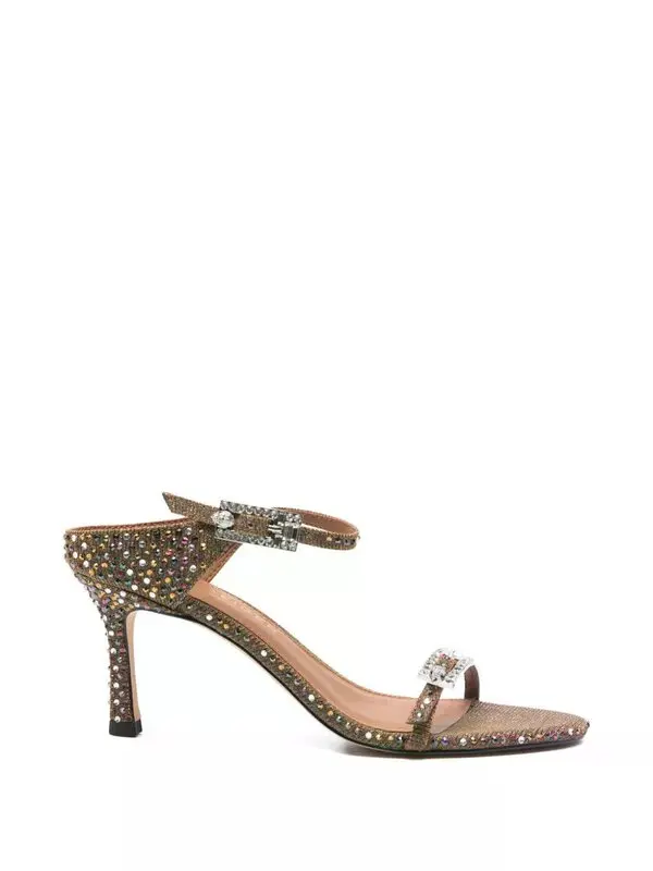 Kurt Geiger Embellished Buckle Sandals - Brown