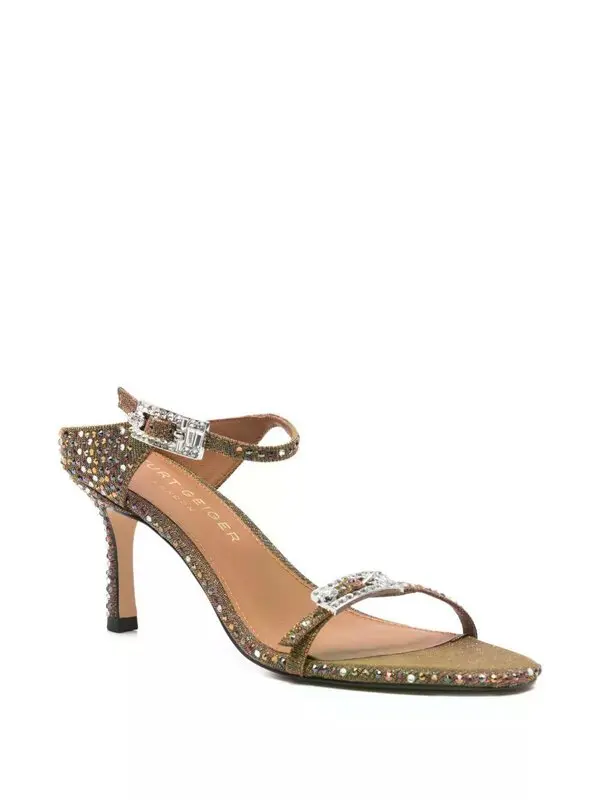 Kurt Geiger Embellished Buckle Sandals - Brown
