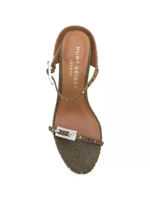 Kurt Geiger Embellished Buckle Sandals - Brown